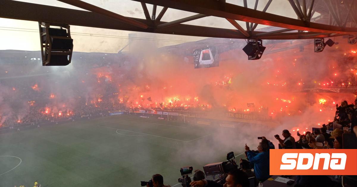 AEK: Εκπληκτικό pyroshow στην OPAP Arena πριν την έναρξη του ματς (vid ...