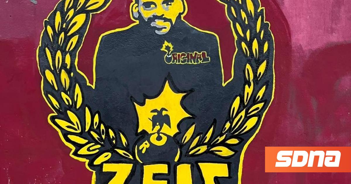 ΑΕΚ: Το graffiti των οπαδών της Λιβόρνο στη μνήμη του Μιχάλη Κατσούρη ...