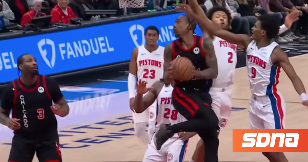 O Ντερόζαν... πέταξε με 360 λέι-απ στο καλάθι των Πίστονς (vid) | SDNA