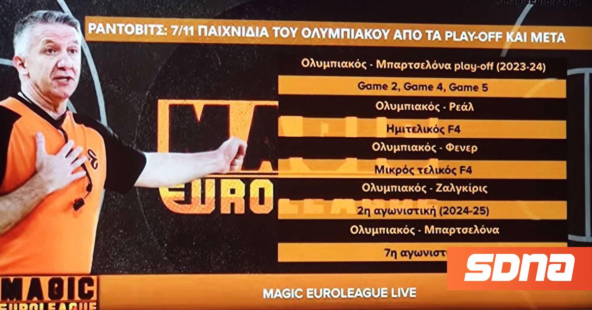 Το σερί του Ράντονιτς: Σφυρίζει απόψε για 7η φορά στα τελευταία 11 ματς του Ολυμπιακού | SDNA