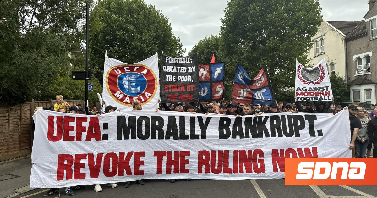 Πορεία οπαδών της Κρίσταλ Πάλας κατά UEFA και… Μαρινάκη! | SDNA